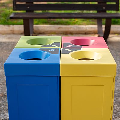 ΚΑΔΟΣ ΑΝΑΚΥΚΛΩΣΗΣ/ ΑΠΟΡΡΙΜΑΤΩΝ CUBO RECYCLING 70 ΛΙΤΡΩΝ ΚΙΤΡΙΝΟ